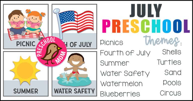 July Preschool Themes Preschool Mom