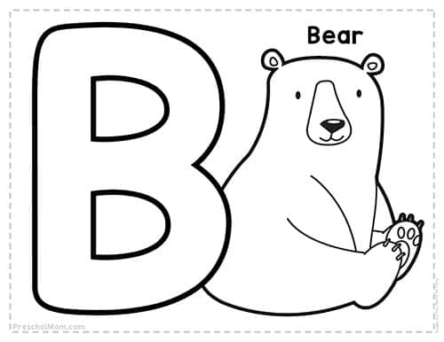 Alphabet Coloring Pages - Preschool Mom